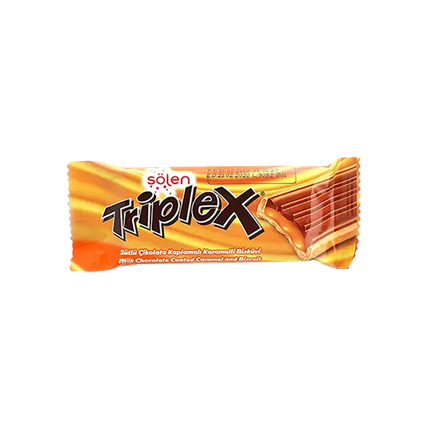 TRIPLEX Biscuits Caramel Chocolate – mtanostrading