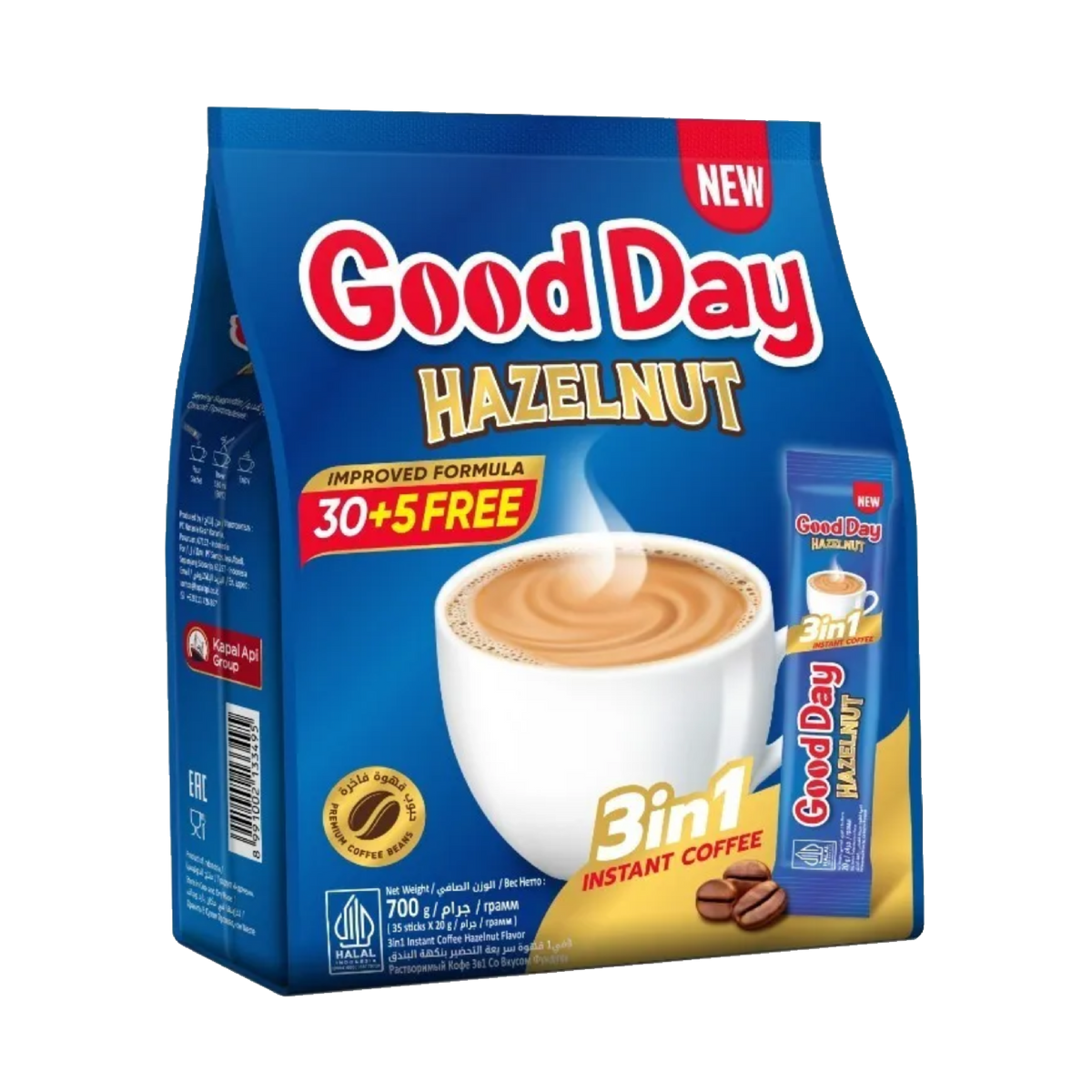 GOODDAY Instant Coffee 3in1 Hazelnut – mtanostrading