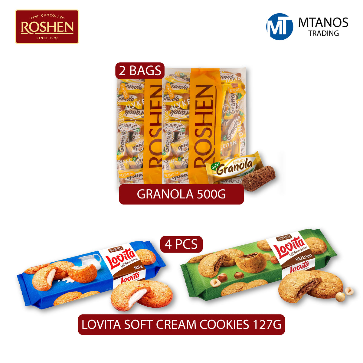 ROSHEN Granola 500g + Lovita Cookies 127g Offer – mtanostrading