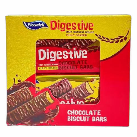 PICCADELI Digestive wheat-based Chocolate biscuit Bars (28g) - 8 Piece ...